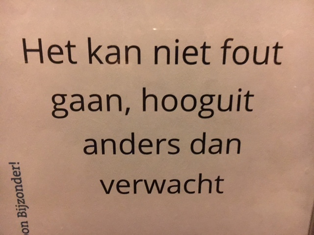 Deepity: het kan niet fout gaan, hooguit anders dan verwacht ...